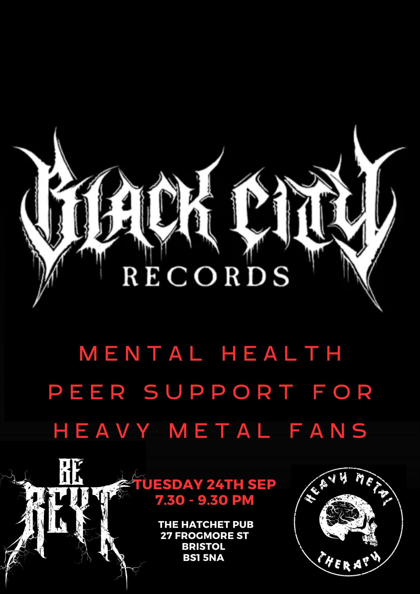 Be Reyt – Peer Support Groups – Heavy Metal Therapy